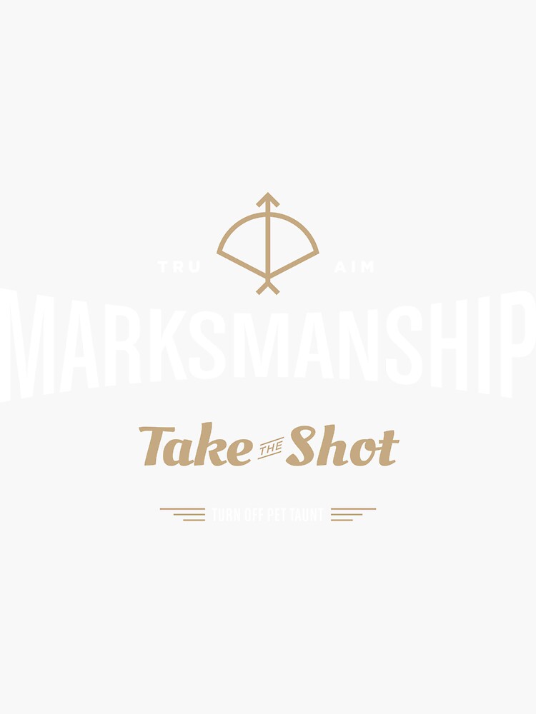 "WoW Brand - Marksmanship Hunter" Sticker for Sale by dcmjs | Redbubble