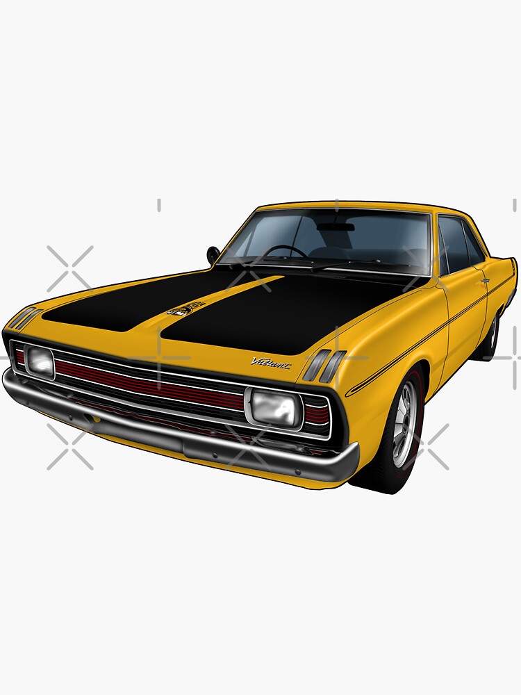 "Chrysler Valiant VG Pacer Coupe - Mustard" Sticker for Sale by ...