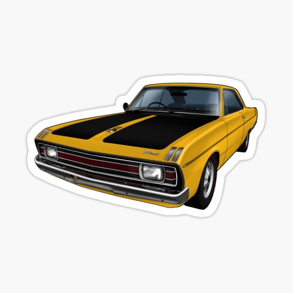 "Chrysler Valiant VG Pacer Coupe - Mustard" Sticker for Sale by ...