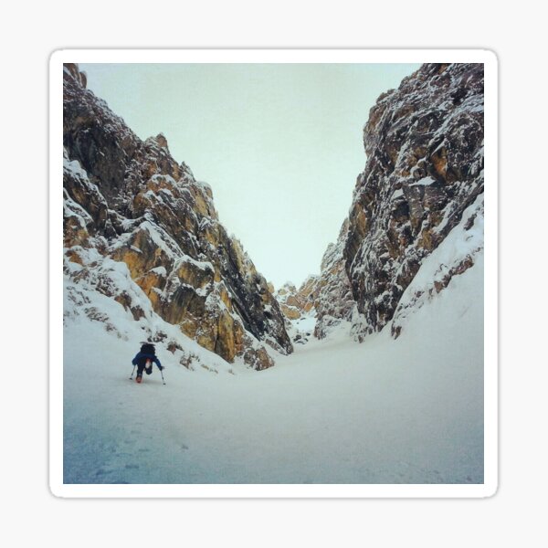 "backcountry splitboarding" Sticker for Sale by driller | Redbubble