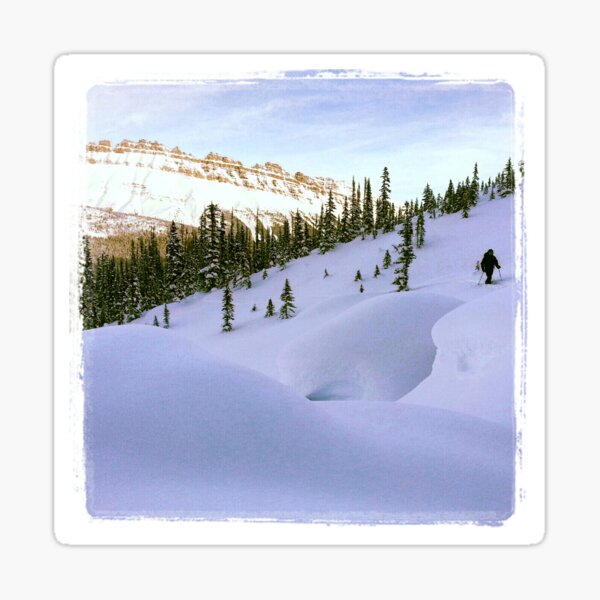"backcountry splitboarding" Sticker by driller | Redbubble