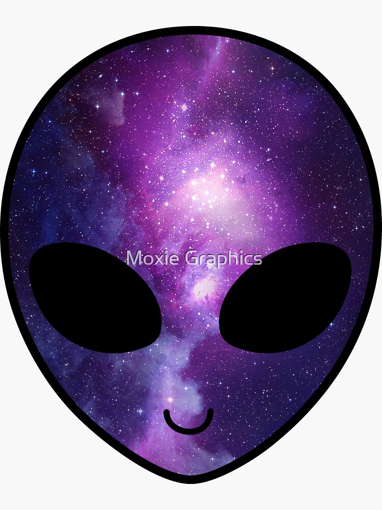 "Galaxy Alien" Sticker for Sale by annaw9954 | Redbubble