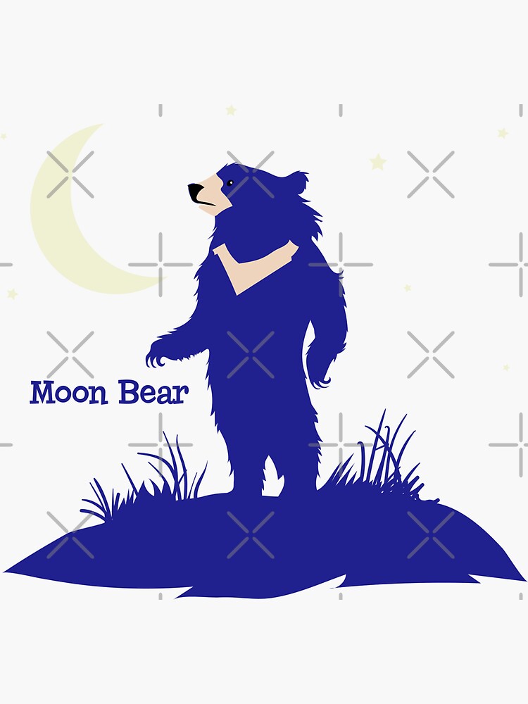 "Moon Bear" Sticker for Sale by PepomintNarwhal | Redbubble