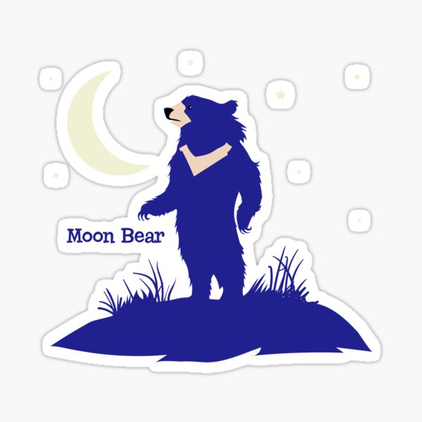 "Moon Bear" Sticker for Sale by PepomintNarwhal | Redbubble