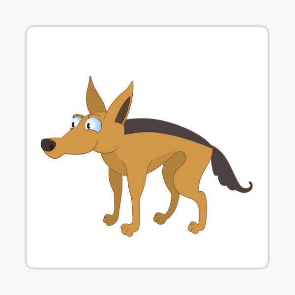"Cute cartoon jackal" Sticker for Sale by berlinrob | Redbubble