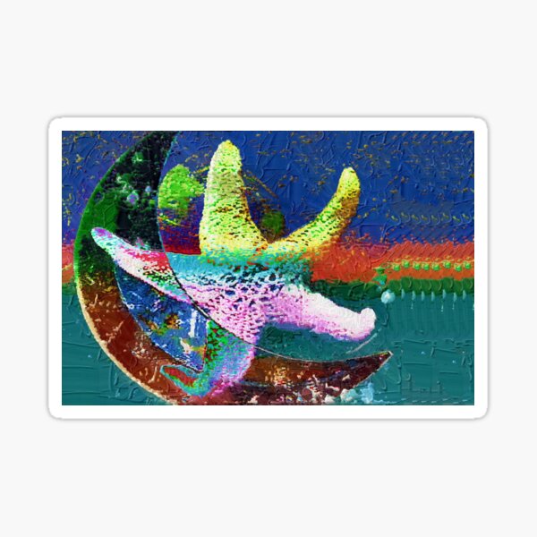 "Moon and star struck" Sticker for Sale by rbb2676 | Redbubble