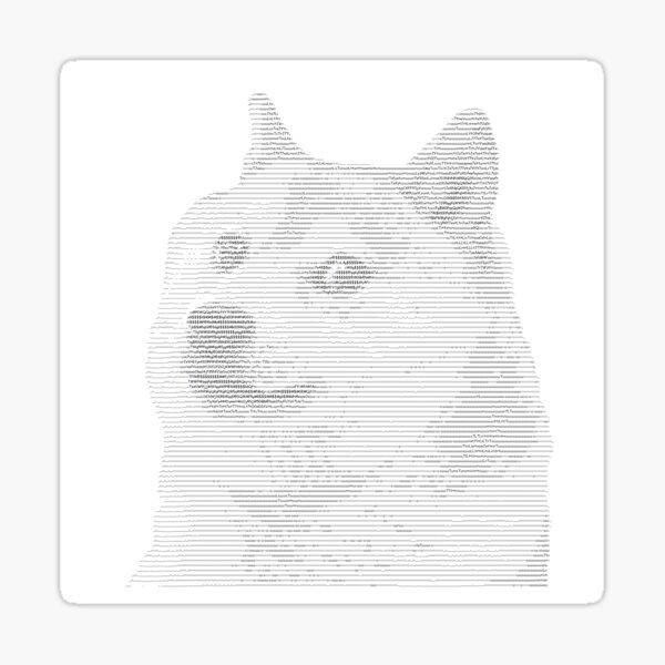 "ASCII Doge " Sticker by CaptainCurt | Redbubble