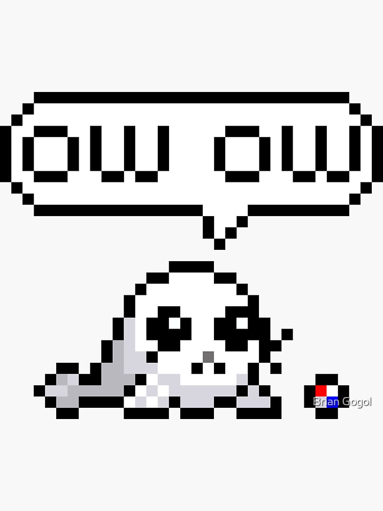 "Cute Baby Seal Pixel Art" Sticker by pixelkraft | Redbubble