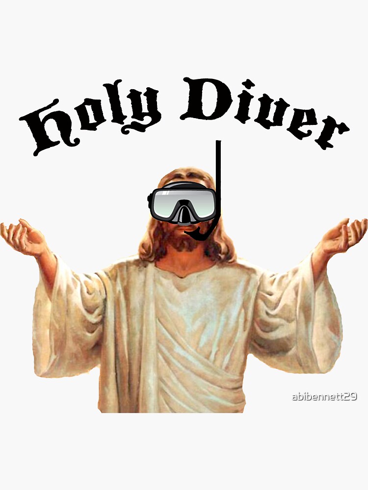 "Holy Diver" Sticker for Sale by abibennett29 | Redbubble