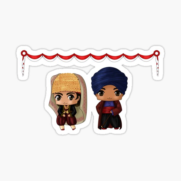 "Turkish Chibis" Sticker for Sale by artwaste | Redbubble