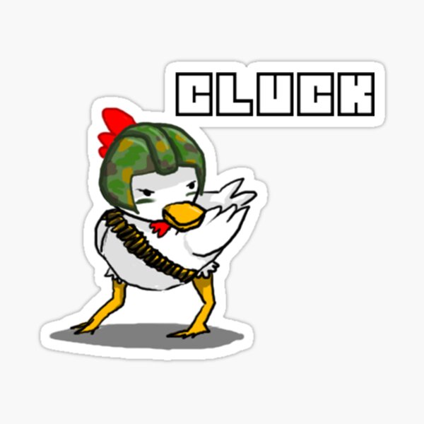 "Gamecrown's Admin Chicken: "CLUCK"" Sticker for Sale by ...