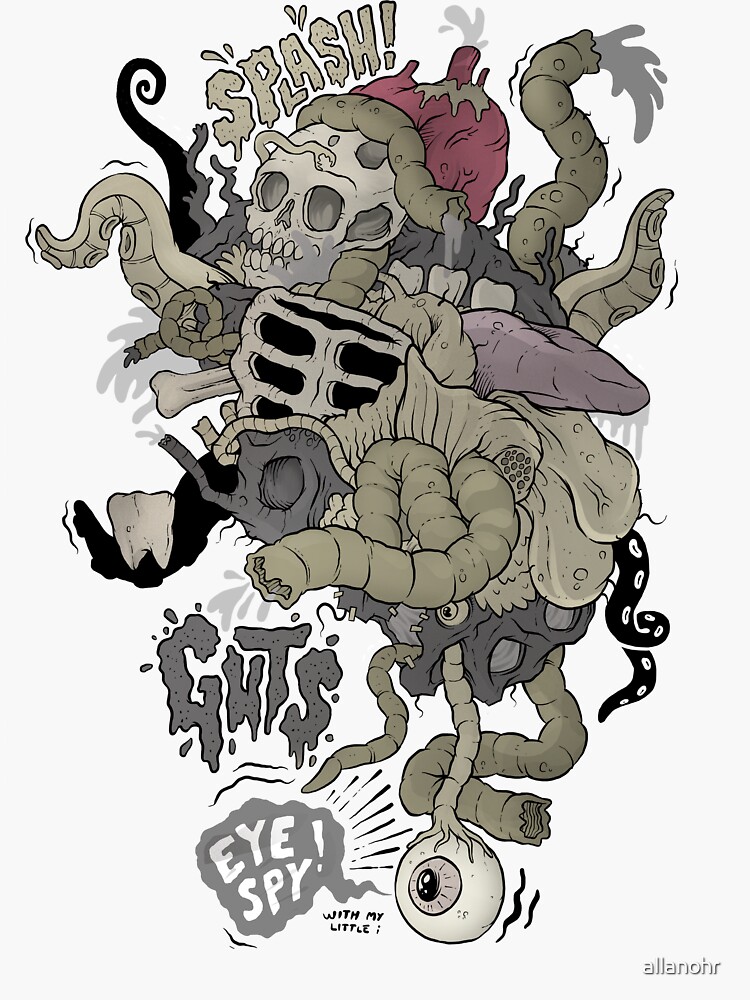 "Icky stuff" Sticker by allanohr | Redbubble