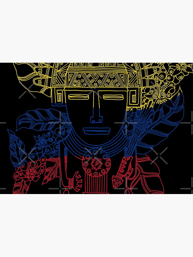 "MUISCA CHIBCHA COLOMBIA COFFEE PLANT NATIONAL FLAG - linework ...
