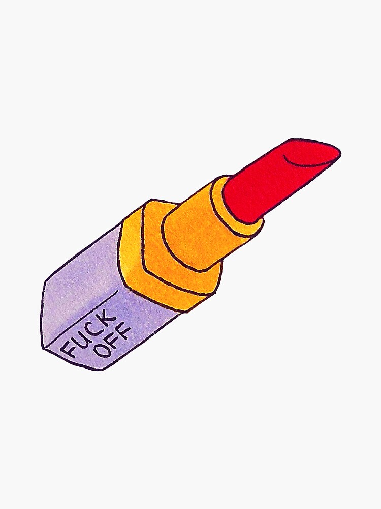 "F off v2" Sticker by cheekystickers | Redbubble