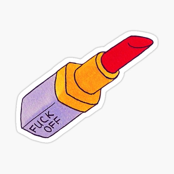 "F off v2" Sticker by cheekystickers | Redbubble