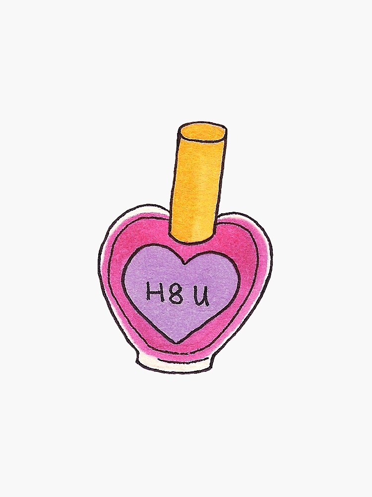 "h8 u" Sticker for Sale by cheekystickers | Redbubble
