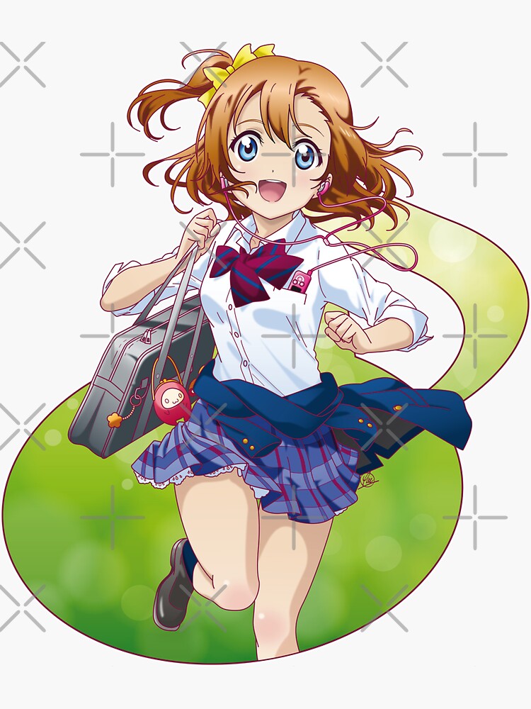 "Honoka Kosaka (v.2)" Sticker for Sale by alphavirginis | Redbubble