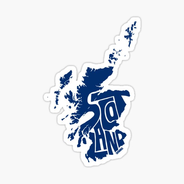 Scotland Map Stickers | Redbubble