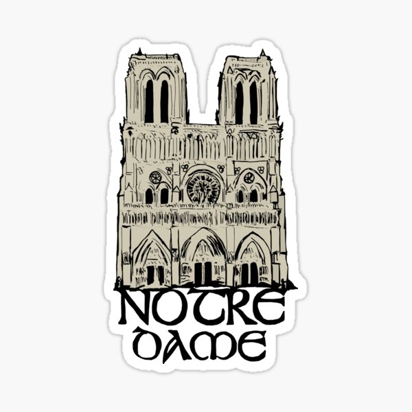 "Notre dame" Sticker for Sale by Logan81 | Redbubble