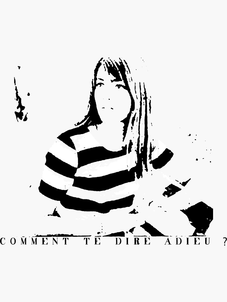 "comment te dire adieu ?" Sticker by bugeyes | Redbubble