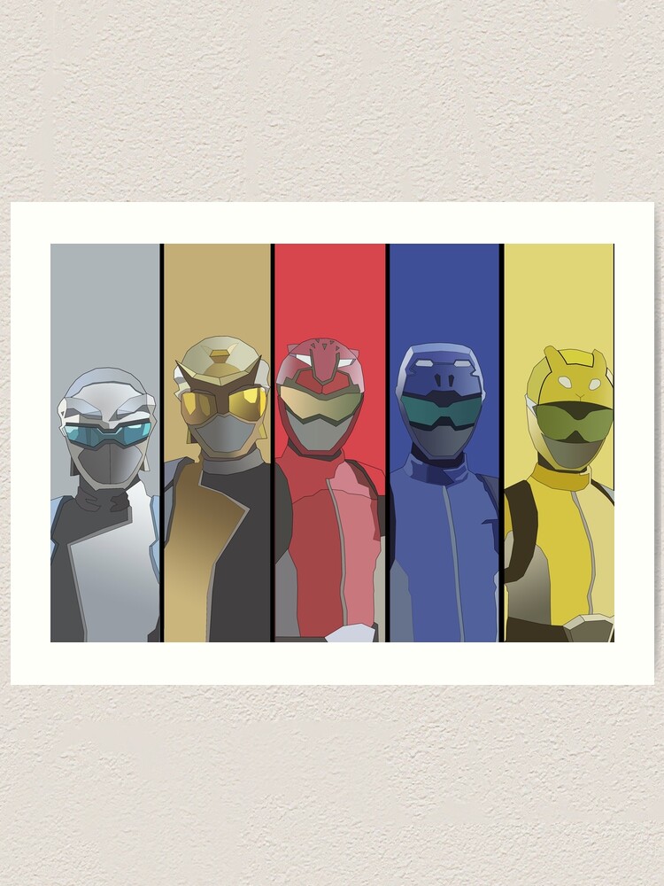 "power ranger beast morphers full team" Art Print for Sale by everlost ...