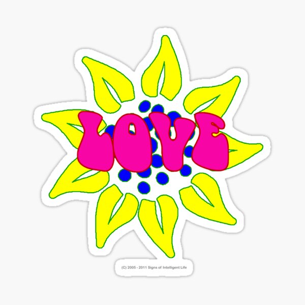 60s Flower Power 1960s Stickers | Redbubble