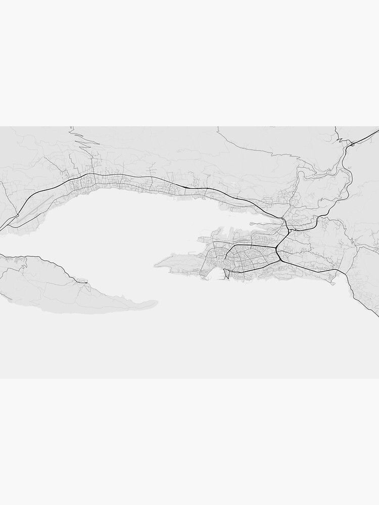"Split, Croatia Map. (Black on white)" Sticker for Sale by Graphical ...