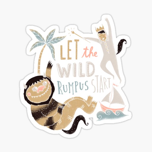 "Wild rumpus" Sticker by paula-garcia | Redbubble