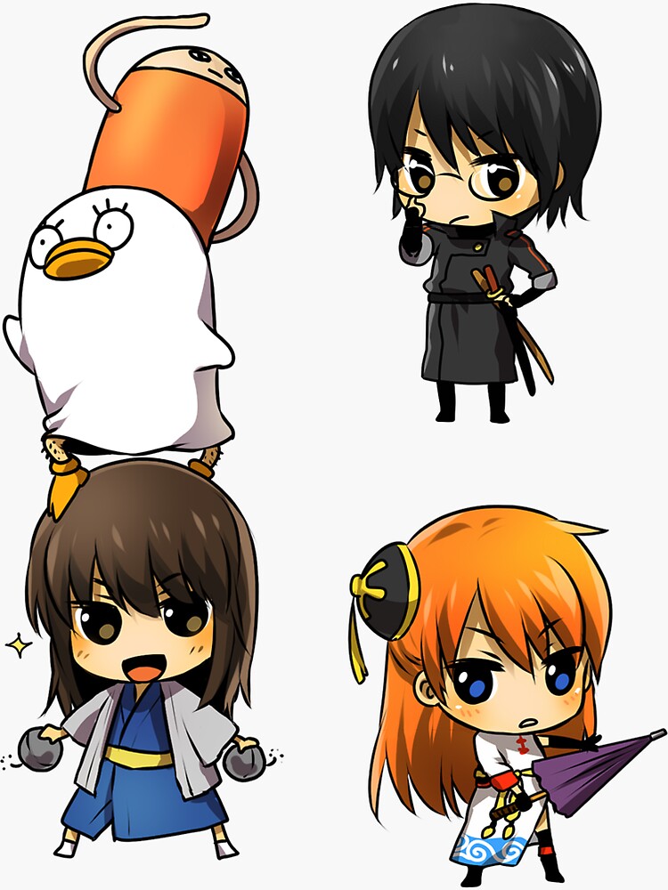 "Gintama Sticker Set C" Sticker for Sale by banafria | Redbubble