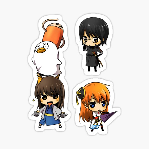 "Gintama Sticker Set C" Sticker for Sale by banafria | Redbubble