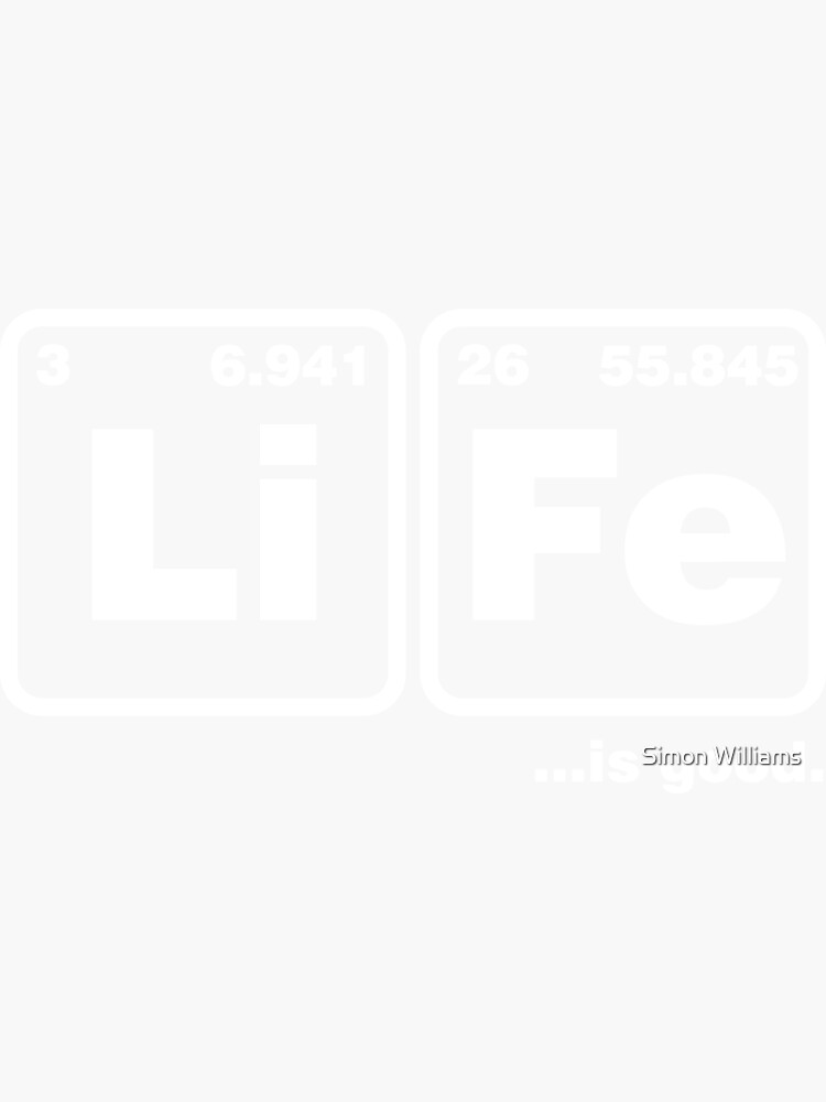 "LiFe logo" Sticker for Sale by carvnmarvn | Redbubble