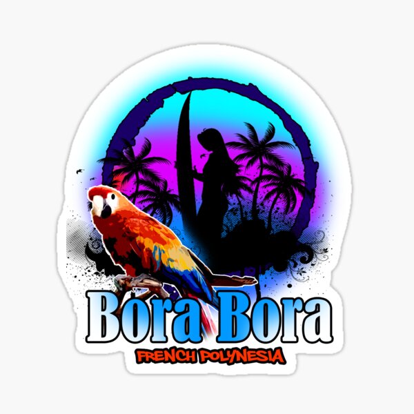 "Bora Bora Night" Sticker by dejava | Redbubble