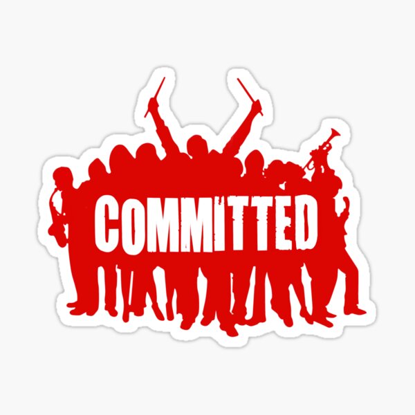 "Committed" Sticker for Sale by stagedoormerch | Redbubble