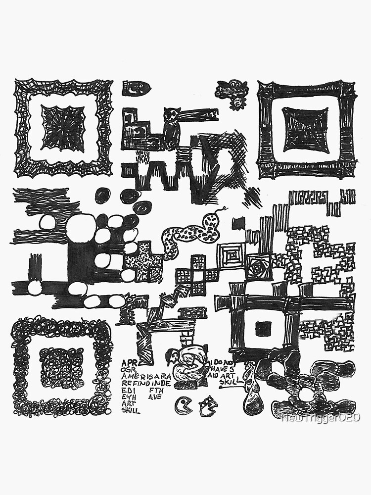 "The QR comics Code" Sticker by NewTrigger020 | Redbubble