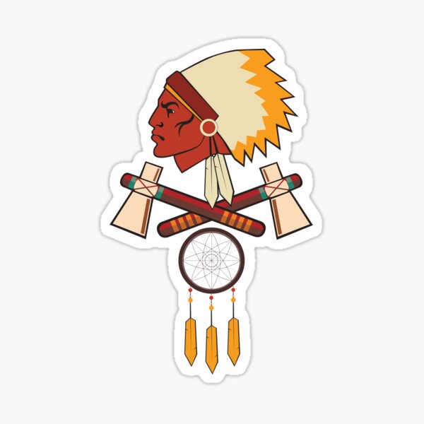 "American Indian" Sticker for Sale by Nostromo71 | Redbubble