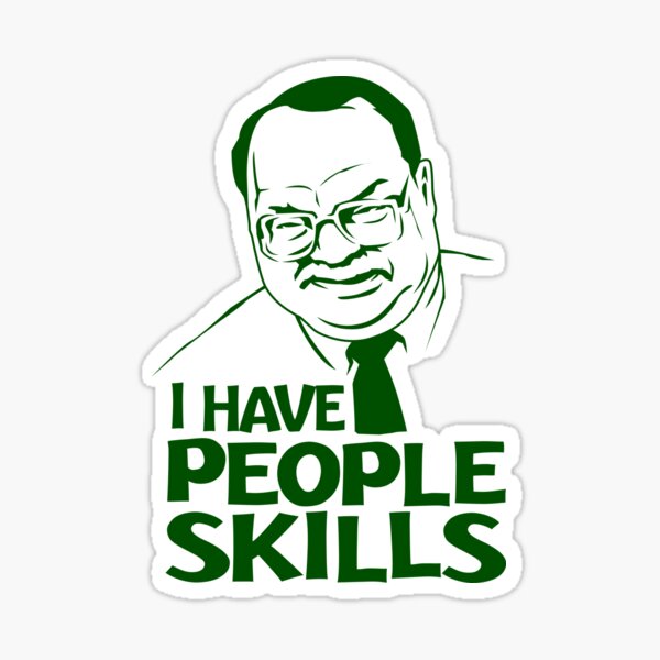 "People Skills" Sticker for Sale by tpbiv | Redbubble