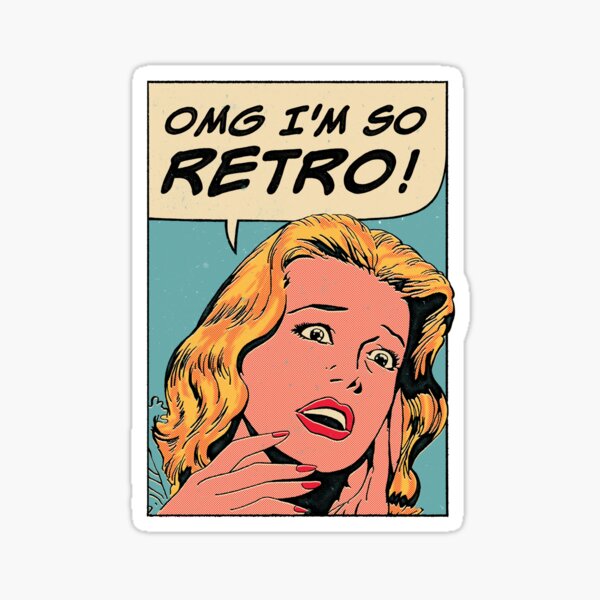 "So retro" Sticker for Sale by mathiole | Redbubble