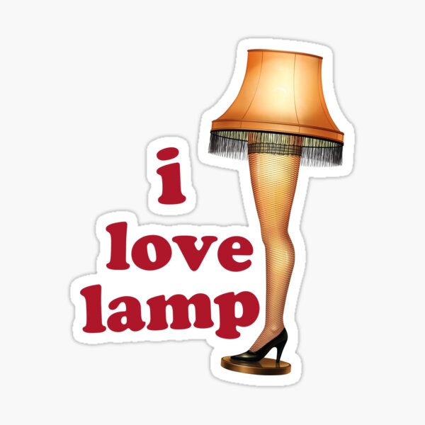 "I Love Lamp" Sticker by ABFTs | Redbubble