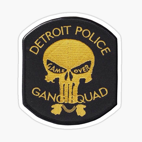 "Detroit PD Gang Squad" Sticker for Sale by lawrencebaird | Redbubble