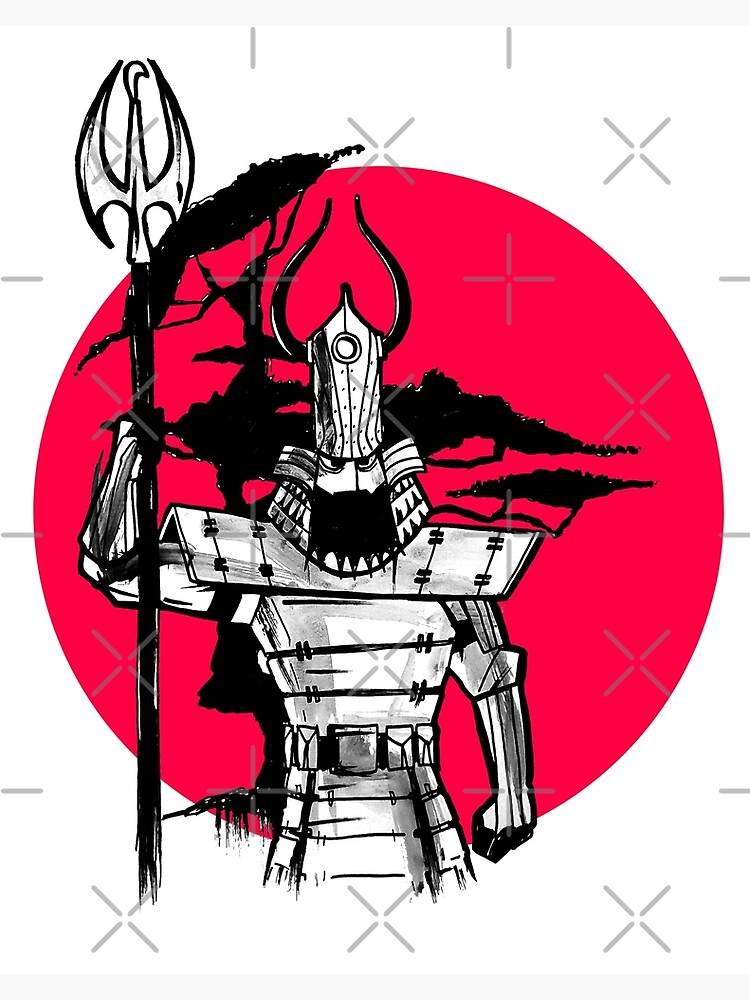 "Samurai Jack™ with Red Rising Sun, Bonsai and Samurai Armour!" Art ...