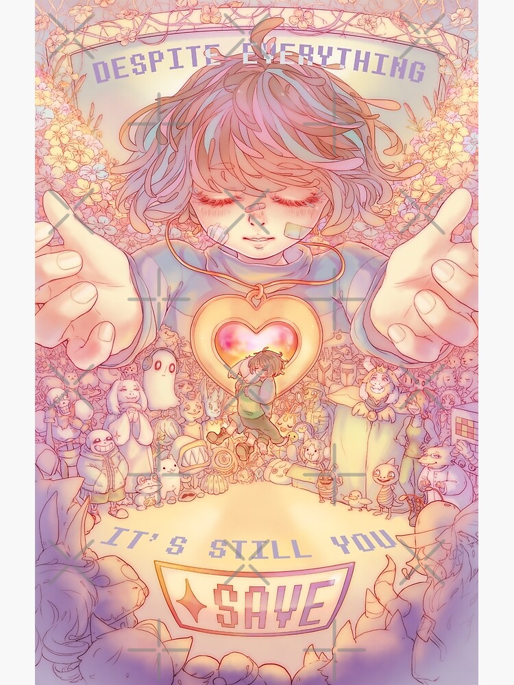 "SAVE Undertale" Poster for Sale by xelalanana | Redbubble