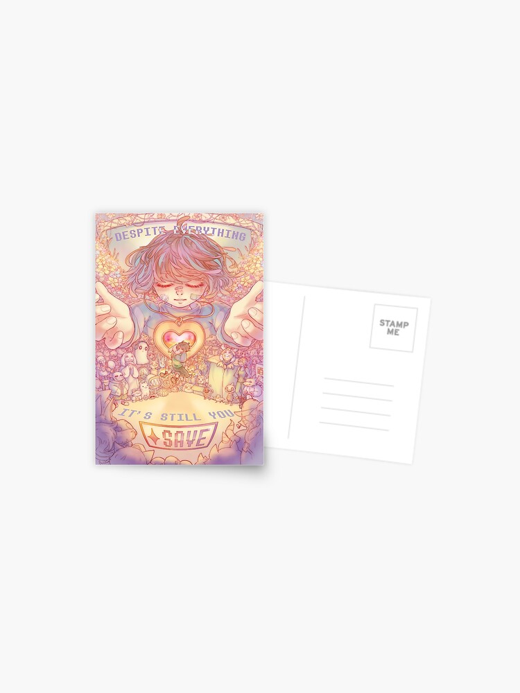 "SAVE Undertale" Postcard for Sale by xelalanana | Redbubble