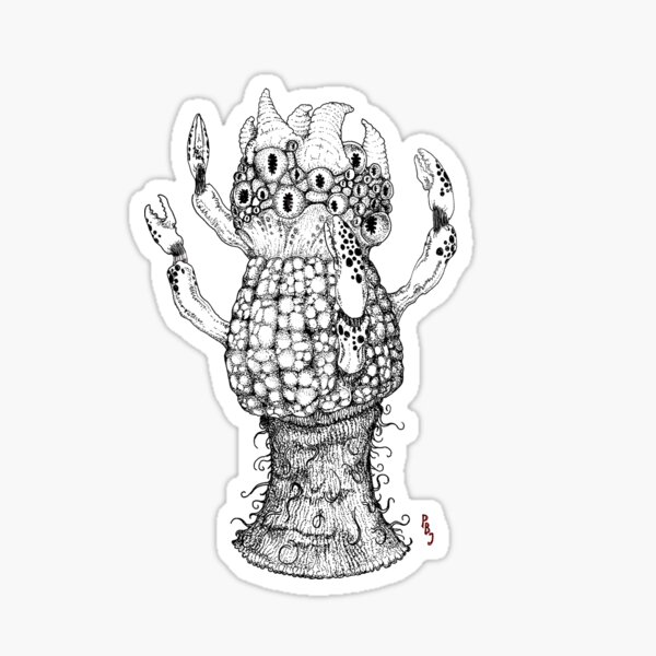"Polyp of the Plateau of Leng" Sticker by Spidersknee | Redbubble