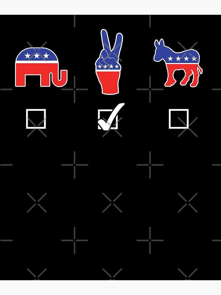 "Voting Peace Sign" Poster for Sale by lanacapone | Redbubble