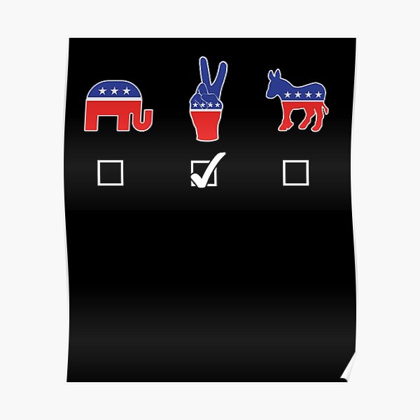 "Voting Peace Sign" Poster for Sale by lanacapone | Redbubble