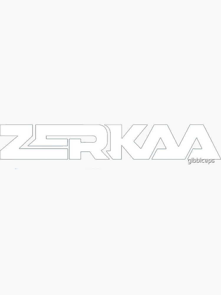 "Zerkaa Youtube Logo" Sticker for Sale by gibbiceps | Redbubble