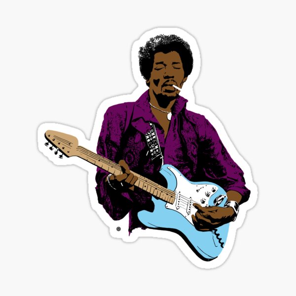 Hendrix Stickers | Redbubble
