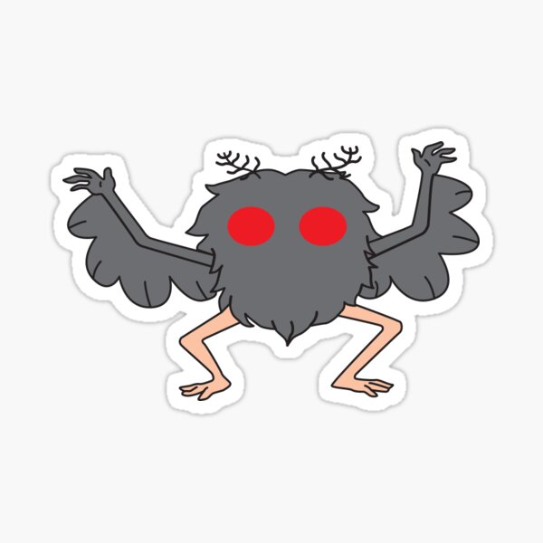 "Happy Mothman " Sticker by torirup | Redbubble