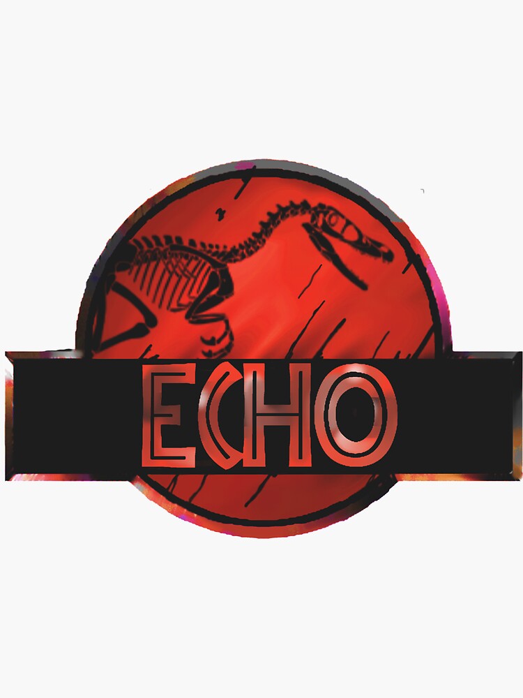 "jurassic world echo raptor" Sticker by Dumesnake | Redbubble