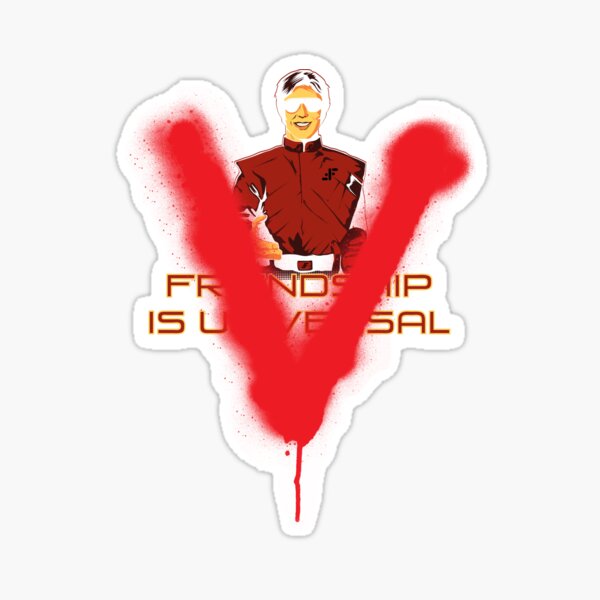 "Friendship Is Universal" Sticker by deepspacemonkey | Redbubble